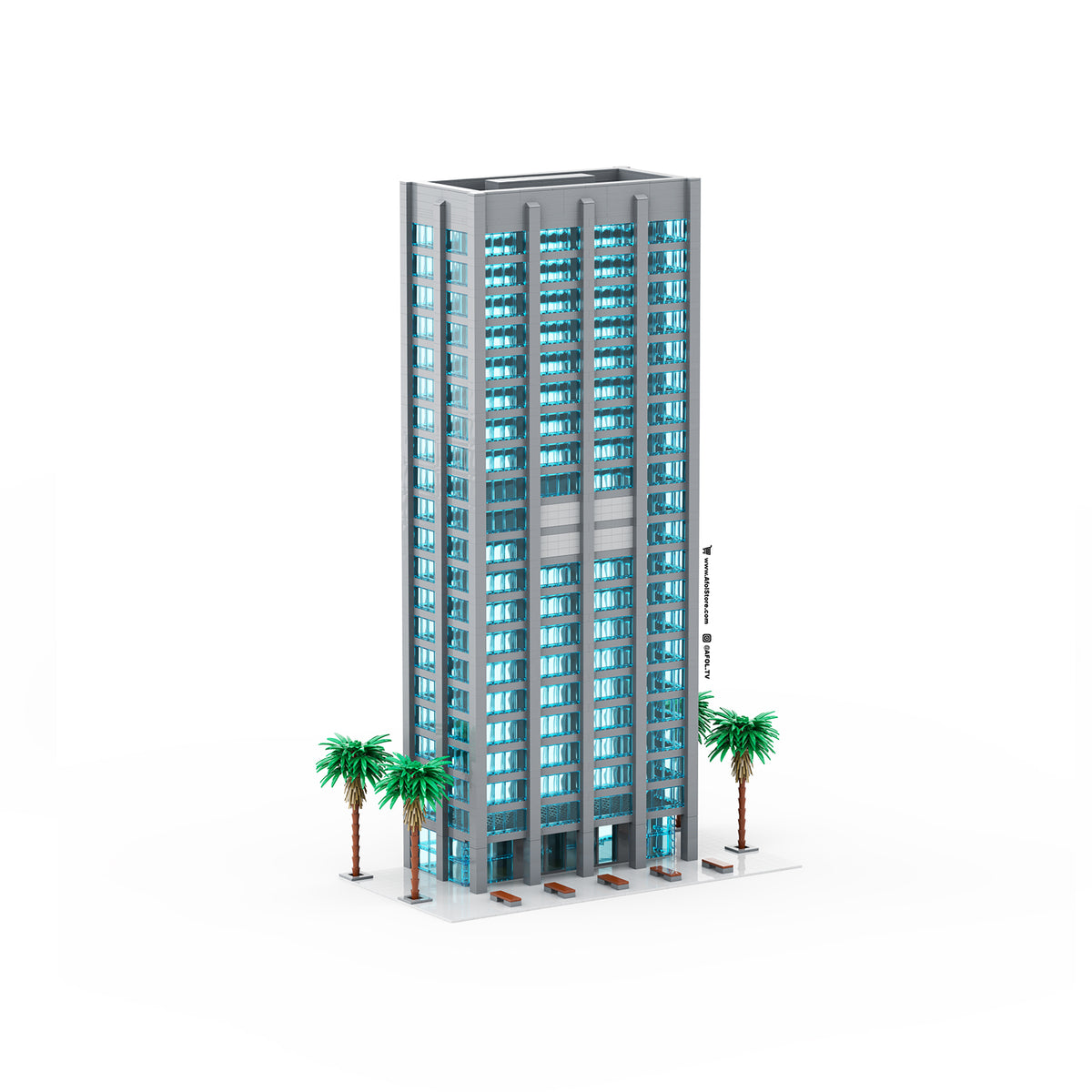 180 E Broad Office Tower Instructions [Dark Grey] – AFOL TV