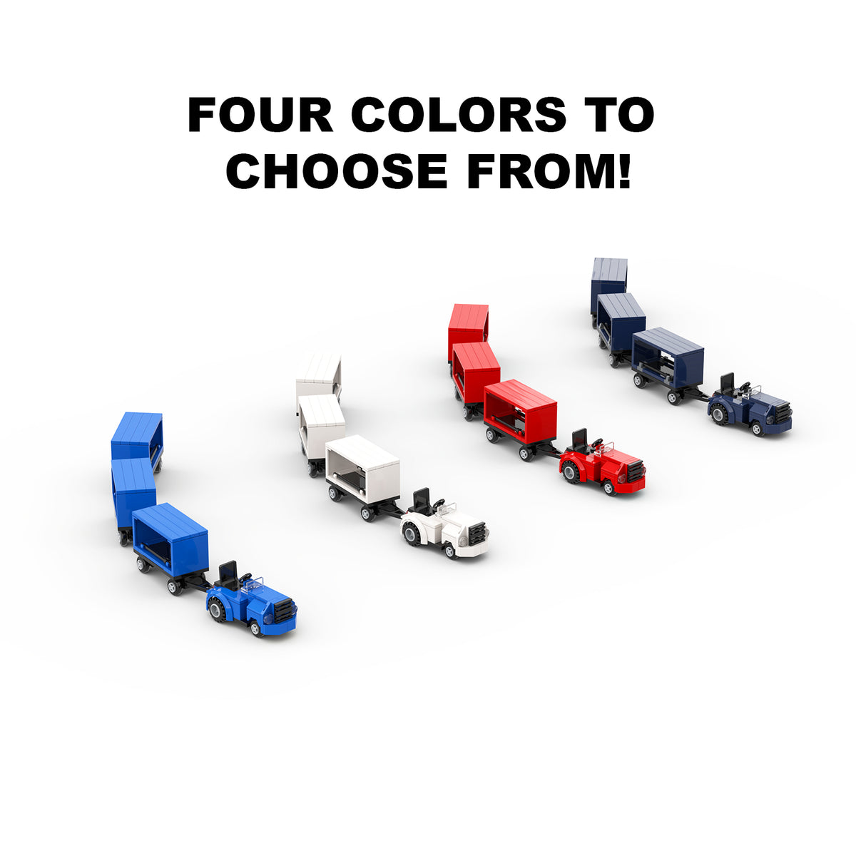 Airport Baggage Tractor (4 Colors) Instructions – AFOL TV