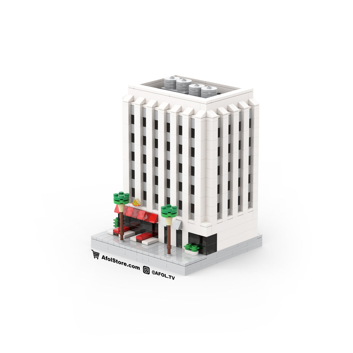 Micro (Modular) 1960s Office Building & Pizza Shop Instructions – AFOL TV